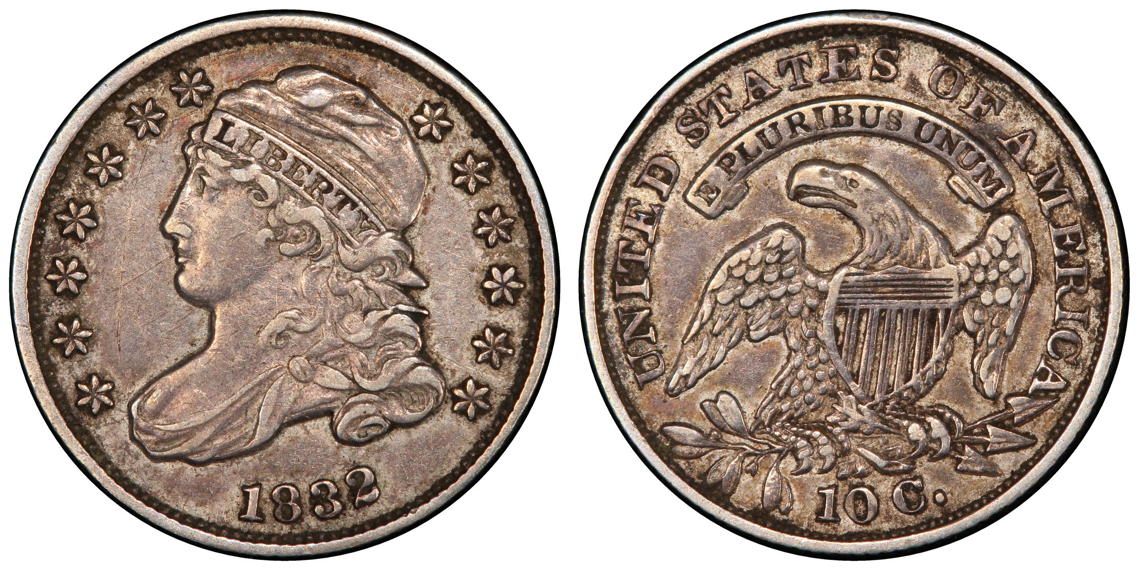 1832 10C JR-4 (Regular Strike) Capped Bust Dime - PCGS CoinFacts 1832 10C JR-4 (Regular Strike) Capped Bust Dime - PCGS CoinFacts