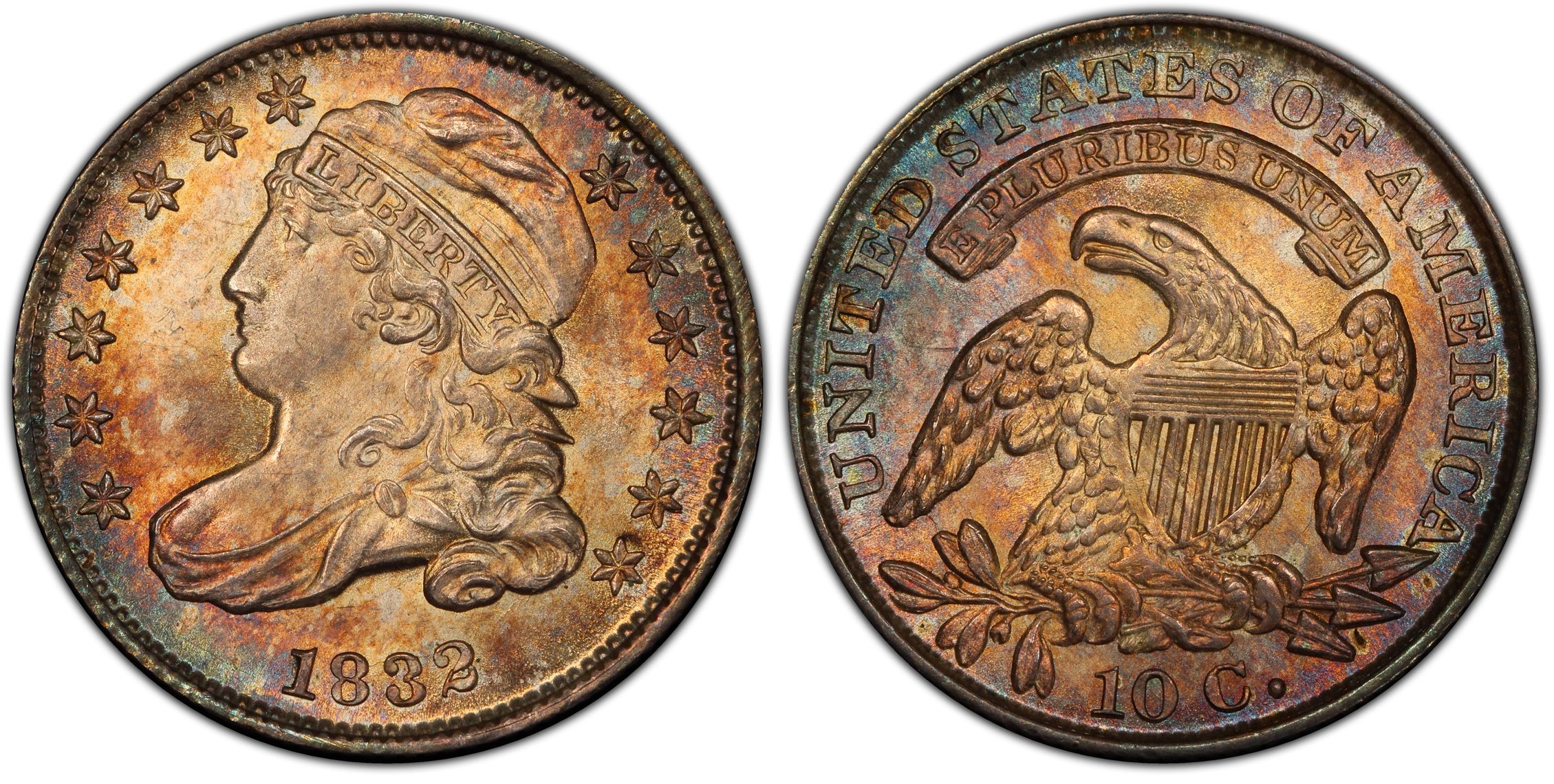 1832 10C (Regular Strike) Capped Bust Dime - PCGS CoinFacts 1832 10C (Regular Strike) Capped Bust Dime - PCGS CoinFacts