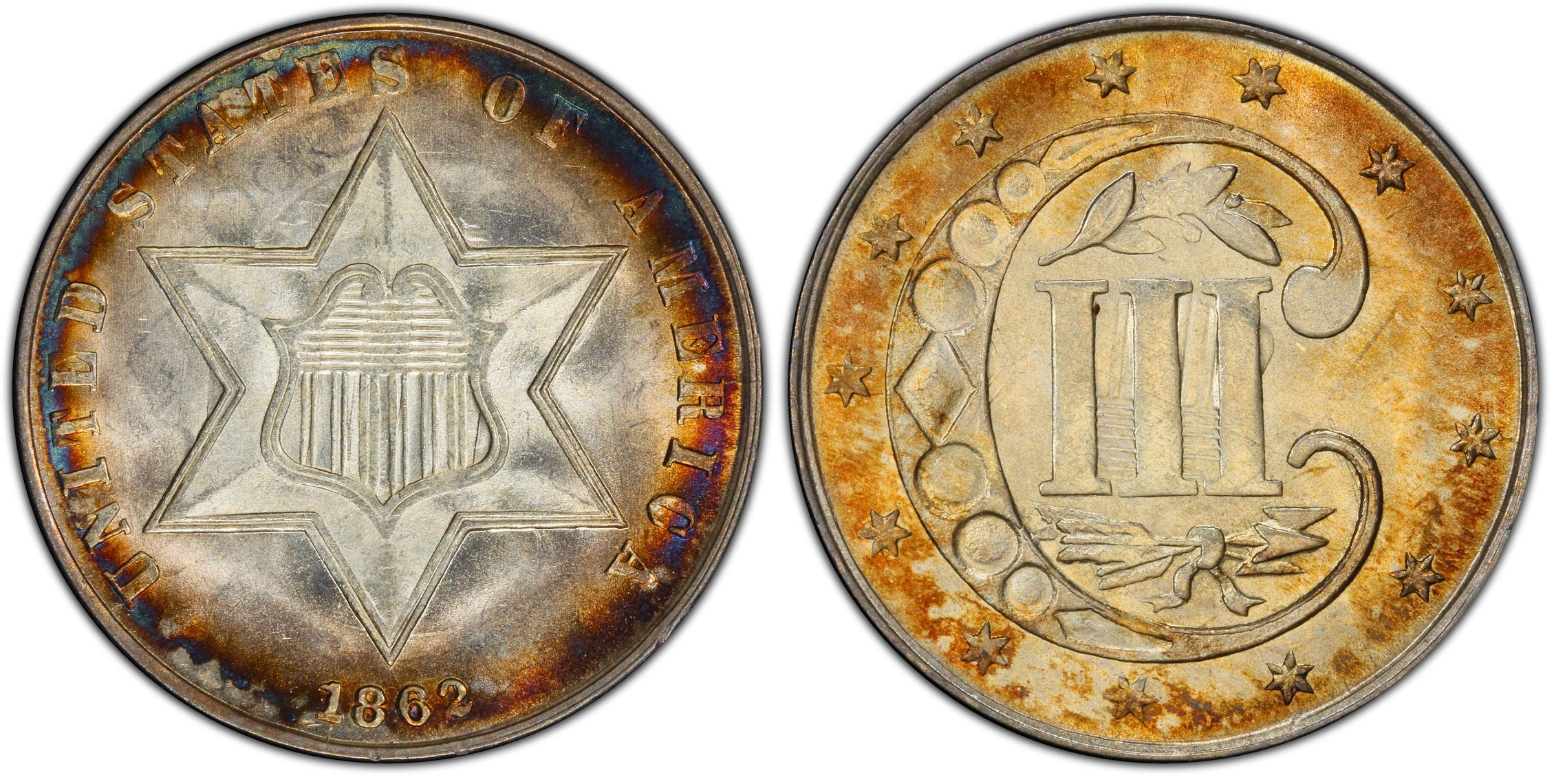 1862/1 3CS (Regular Strike) Three Cent Silver - PCGS CoinFacts 1862/1 3CS (Regular Strike) Three Cent Silver - PCGS CoinFacts