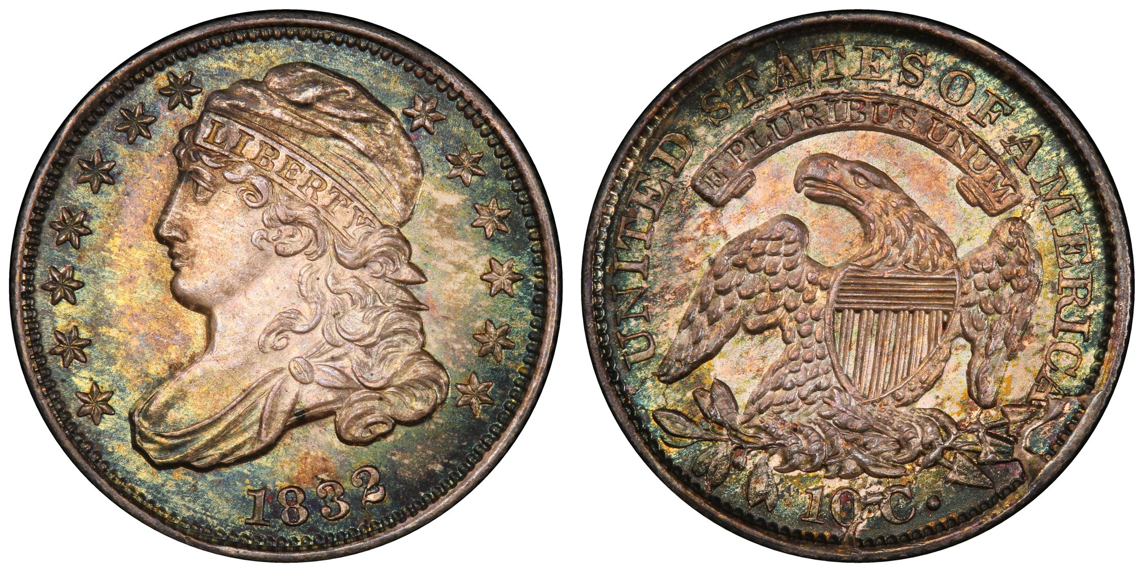 1832 10C (Regular Strike) Capped Bust Dime - PCGS CoinFacts 1832 10C (Regular Strike) Capped Bust Dime - PCGS CoinFacts
